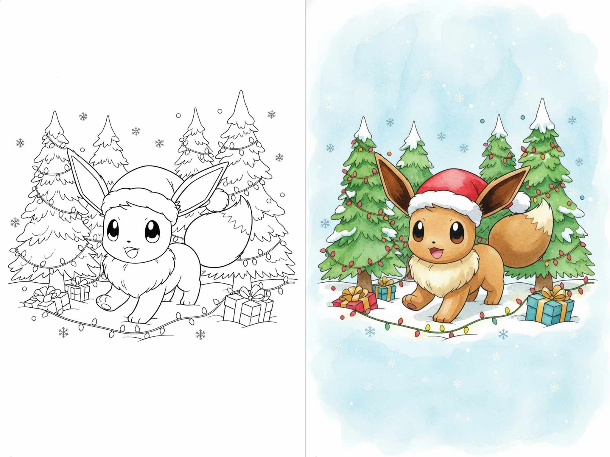 30 Christmas Pokemon Coloring Pages (Free Printables)