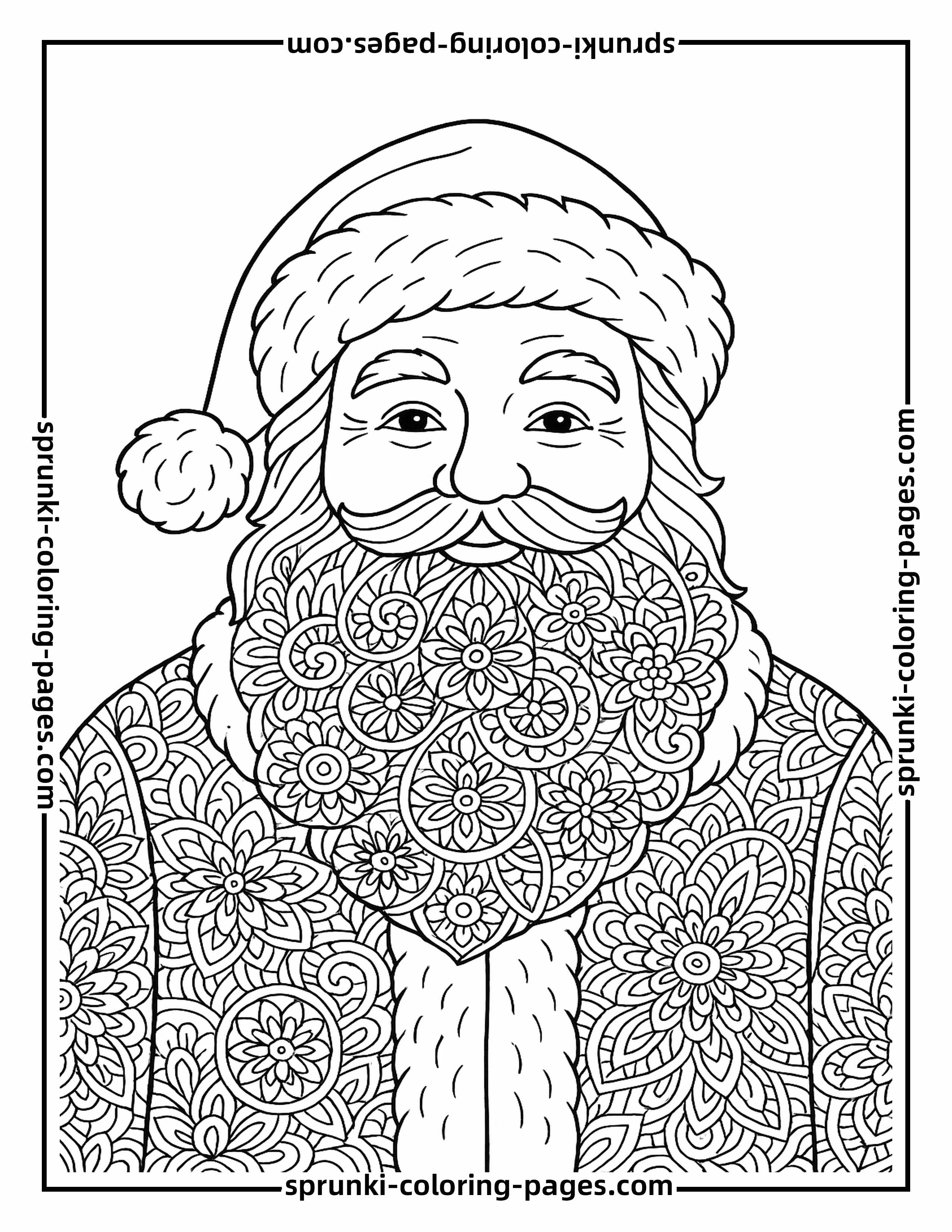 48 Santa Coloring Pages (Free PDF Printables)