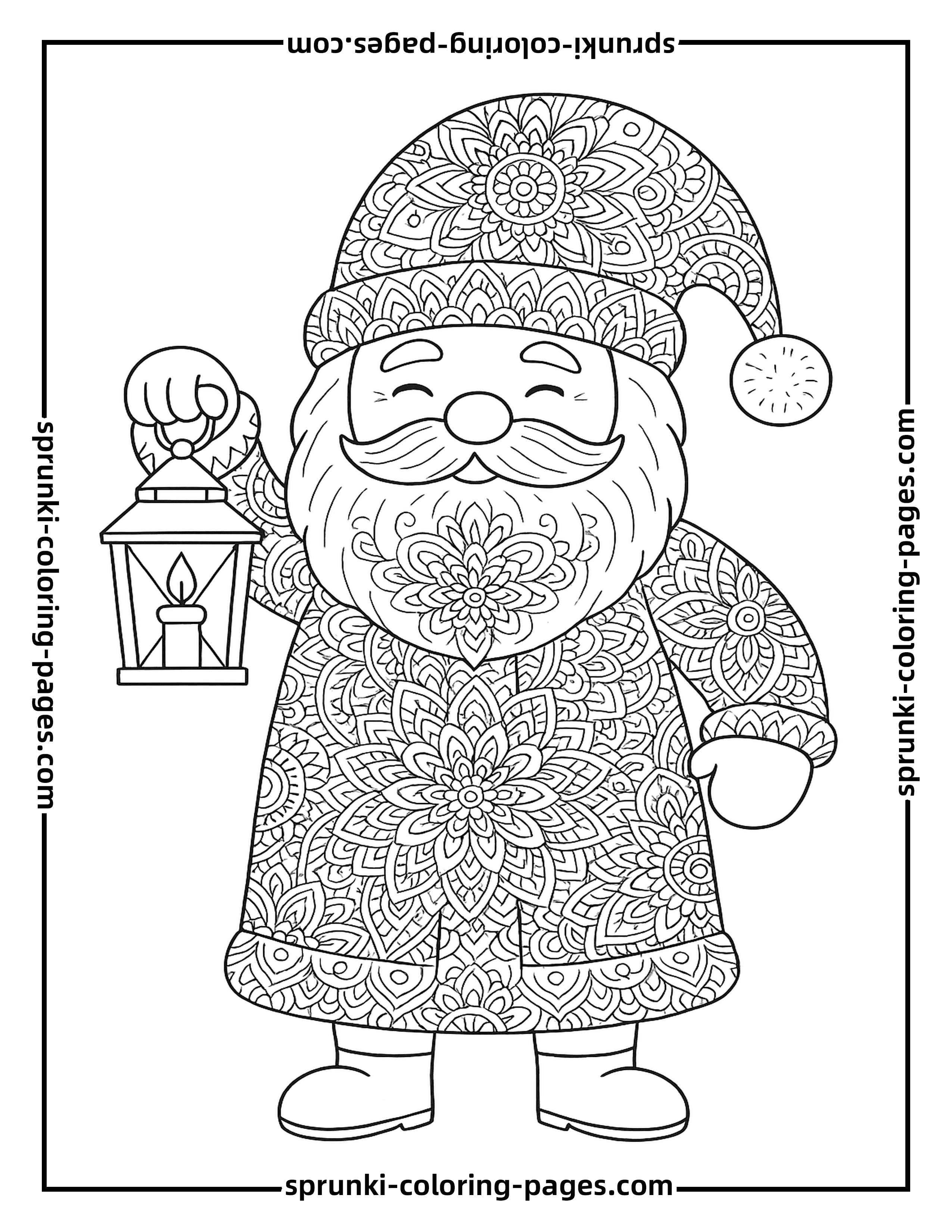 48 Santa Coloring Pages (Free PDF Printables)