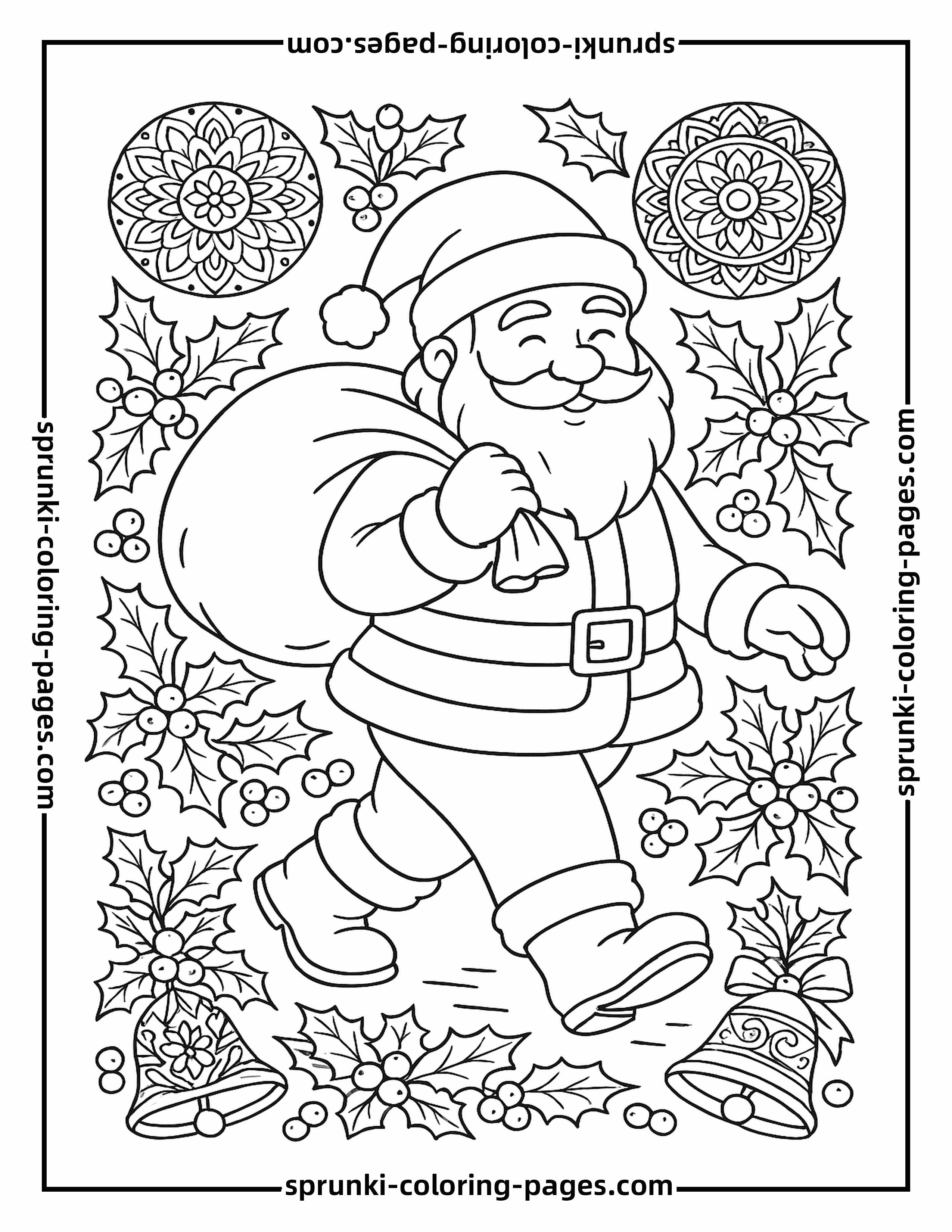 48 Santa Coloring Pages (Free PDF Printables)